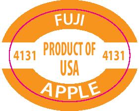 Fuji Apple PLU 4131 labels - PLU label maker | PLU label printer ...